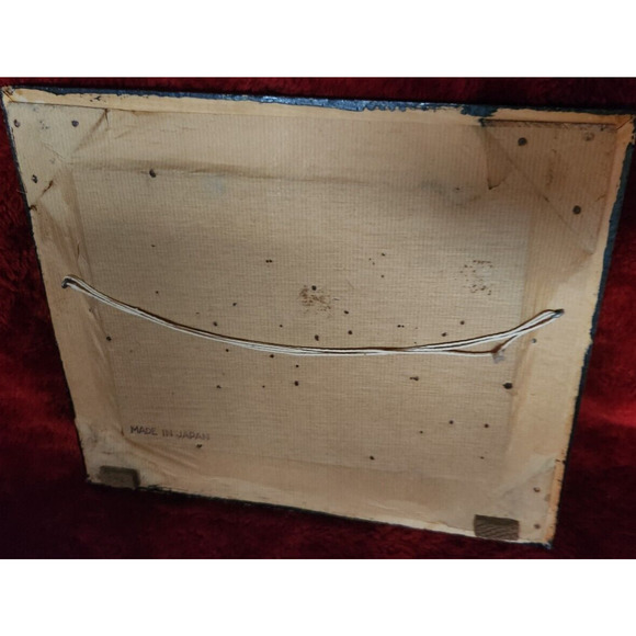 Wall Decor | Vtg Mcm Japanese Nature Art Bark Moss Painting Picture ...